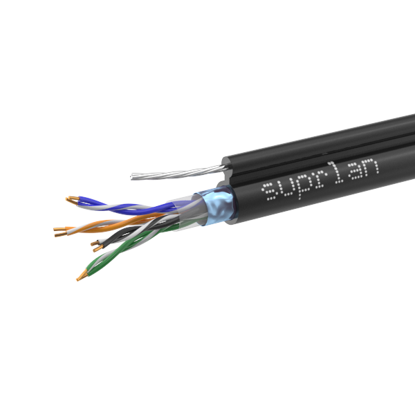 SUPRLAN Premium FTP 5e 4x2x0,51 Cu PE Out. T-FG8 (трос) 305м (RUS)